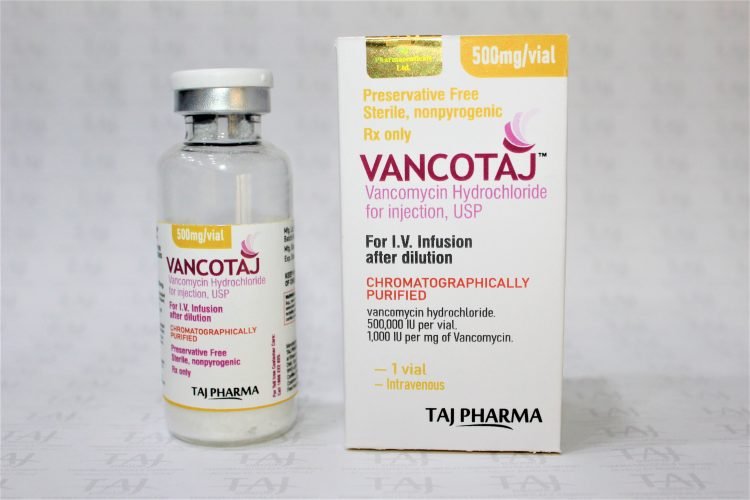 Vancomycin Hydrochloride For Injection Usp 500 Mg Exporters In India Taj Generics